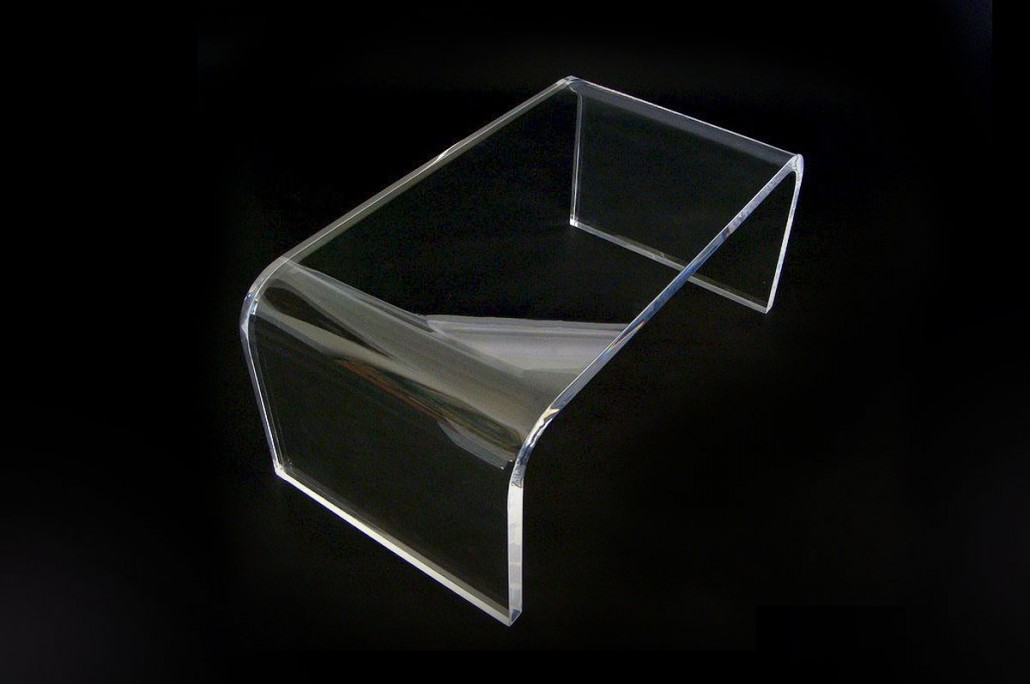 Acrylic / Lucite Waterfall table in clear – Modern Acrylic Furniture by ...